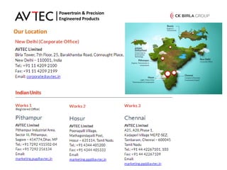 Avtec Powertrain components | PPTX | Performance Cars | Auto Type