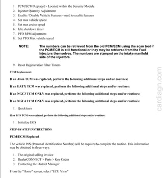 Powertrain Control Module (PCM) - Electrical Diagnostics | PDF