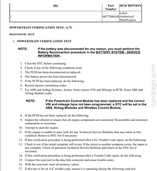Powertrain Control Module (PCM) - Electrical Diagnostics | PDF