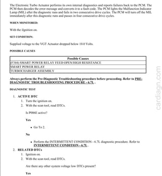Powertrain Control Module (PCM) - Electrical Diagnostics | PDF