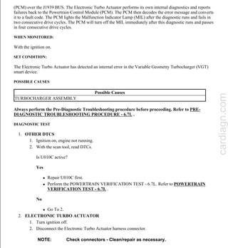 Powertrain Control Module (PCM) - Electrical Diagnostics | PDF