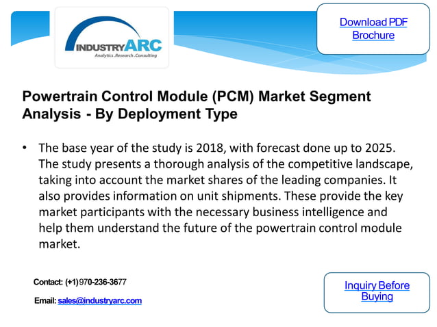 Powertrain control module (pcm) market | PDF