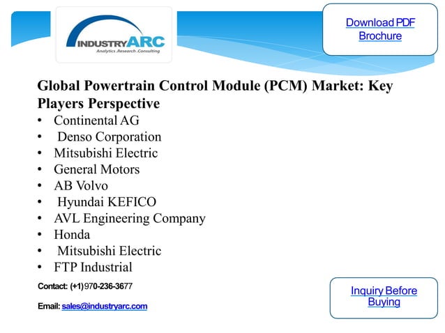 Powertrain control module (pcm) market | PDF