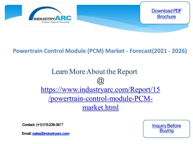 Powertrain control module (pcm) market | PDF