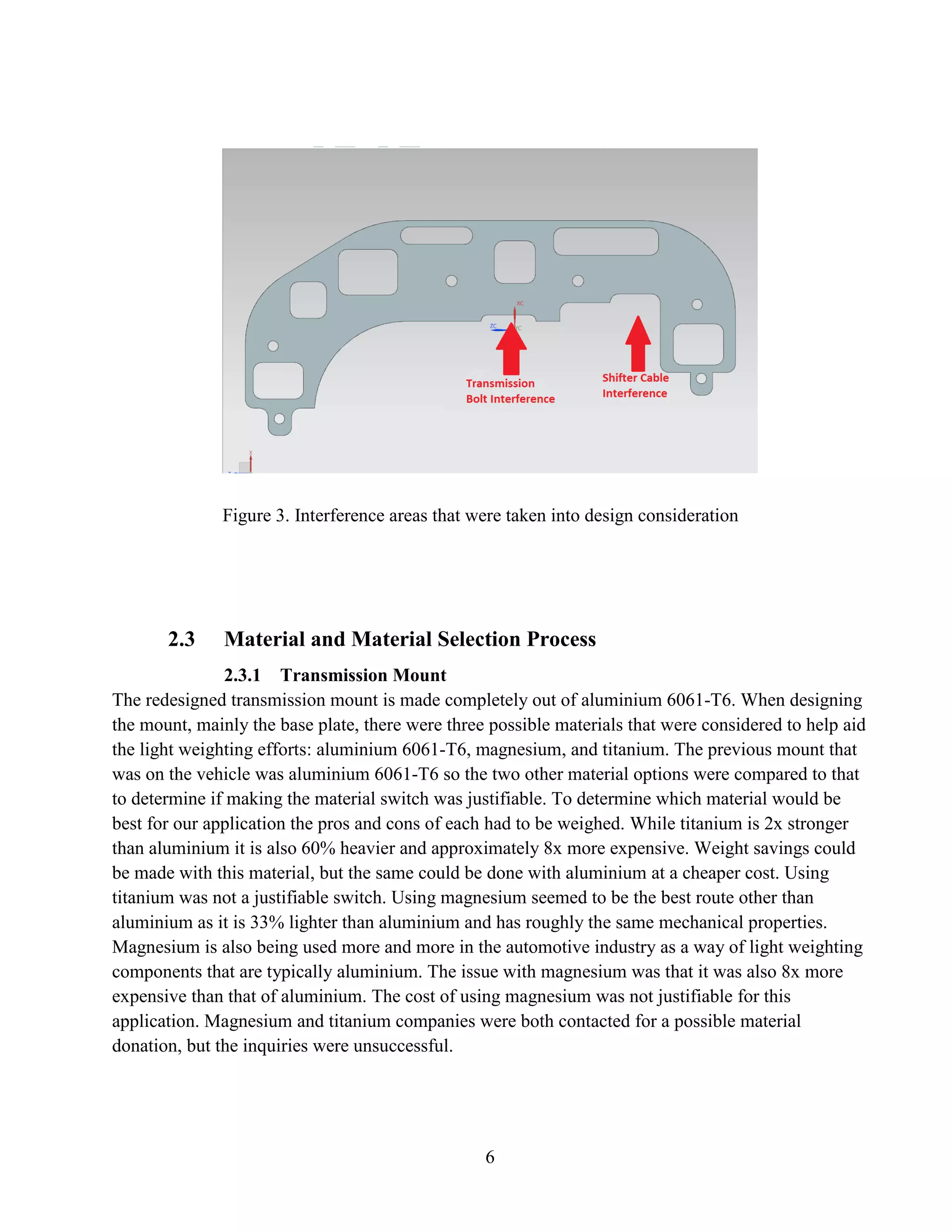 Powertrain final report (transmission mount section) | PDF