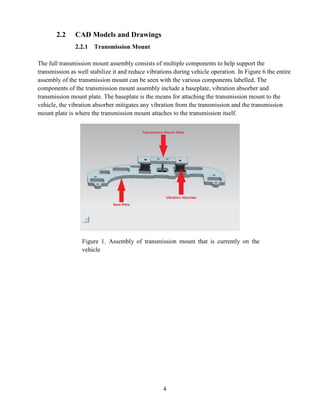 Powertrain final report (transmission mount section) | PDF