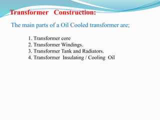 Presentation on Power Transfomer Construction | PPTX