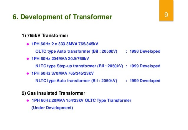 Power transformer manufacturing process and testing