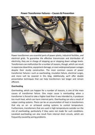 Power Transformer Failures – Causes & Prevention.pdf