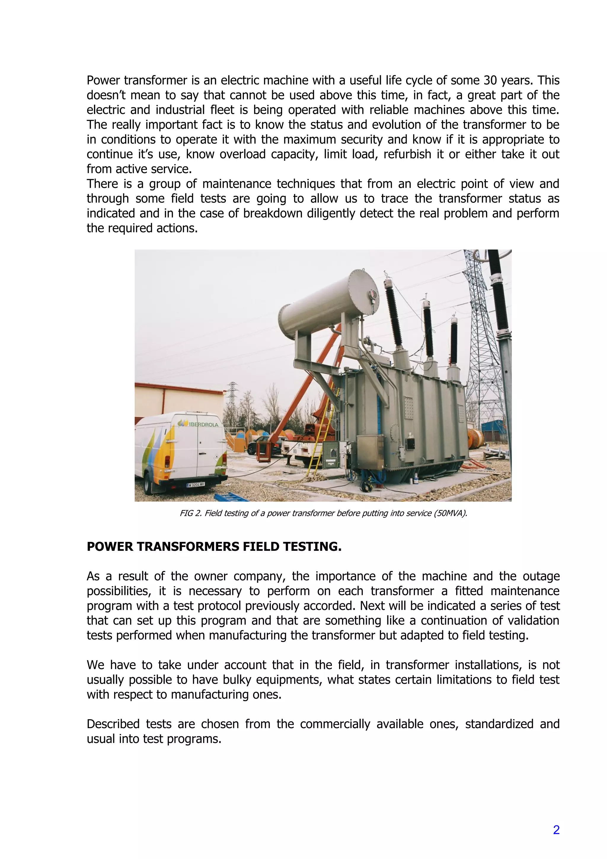 Power transformer maintenance | PDF