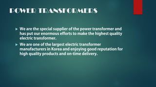 Power transformers | PPT