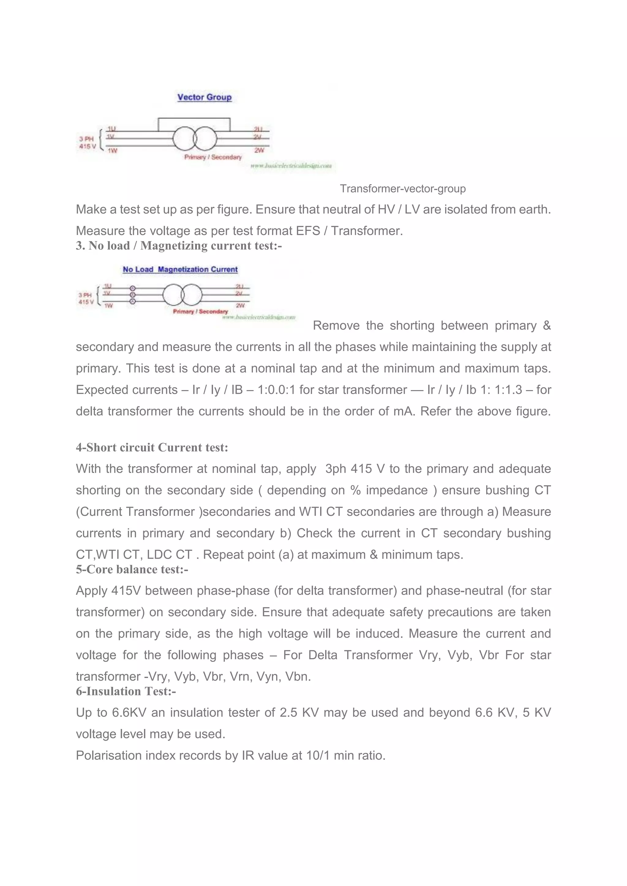 Power transformer testing and commissioning guidelines r | PDF
