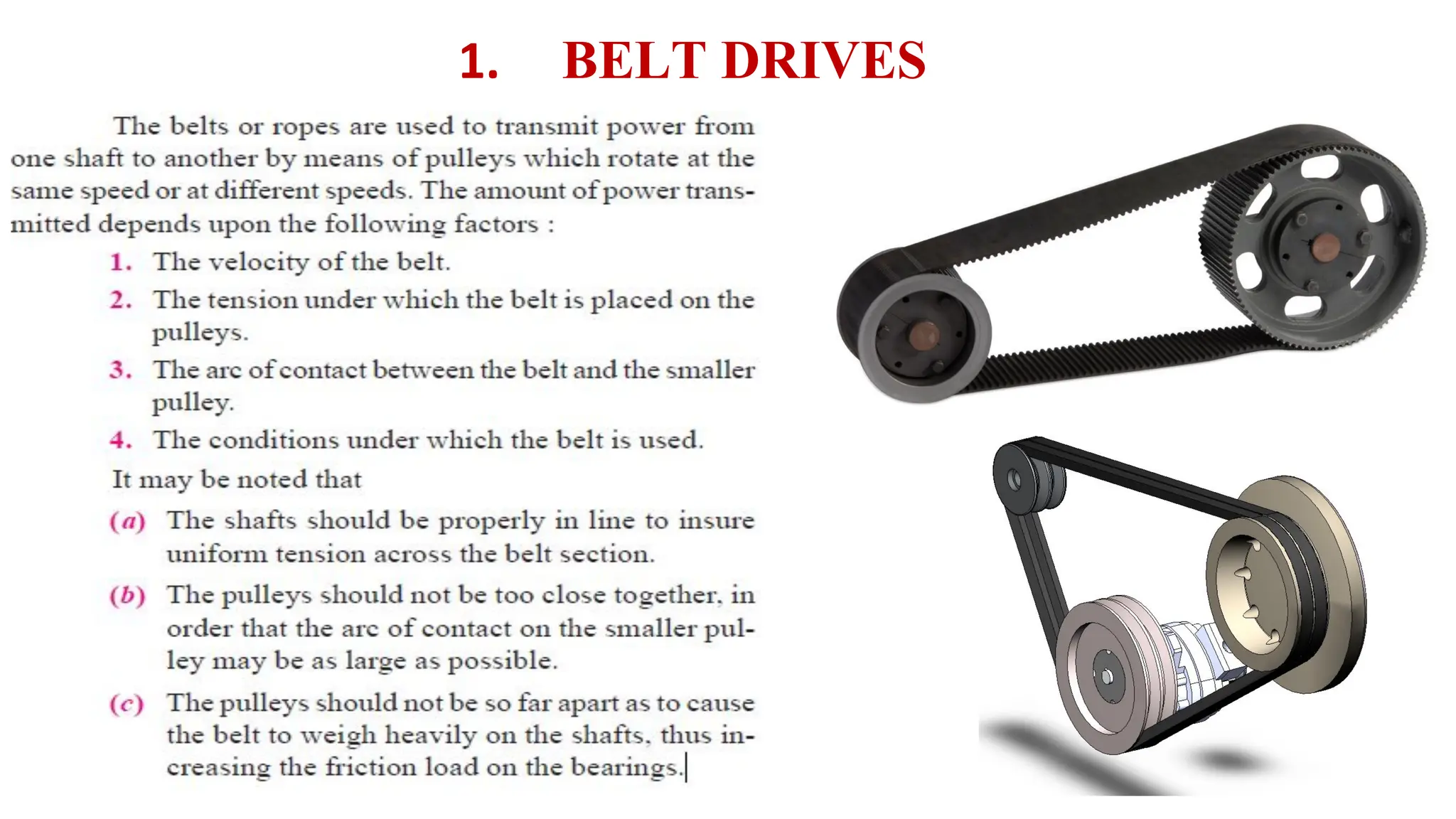 POWER TRANSMISSION.pdf Mechanical power transmission methods as per the ...