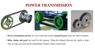 POWER TRANSMISSION.pdf Mechanical power transmission methods as per the ...