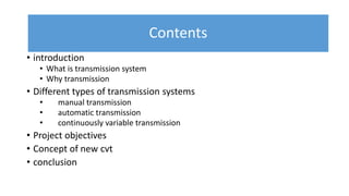 Power transmission system | PPTX
