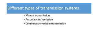 Power transmission system | PPTX