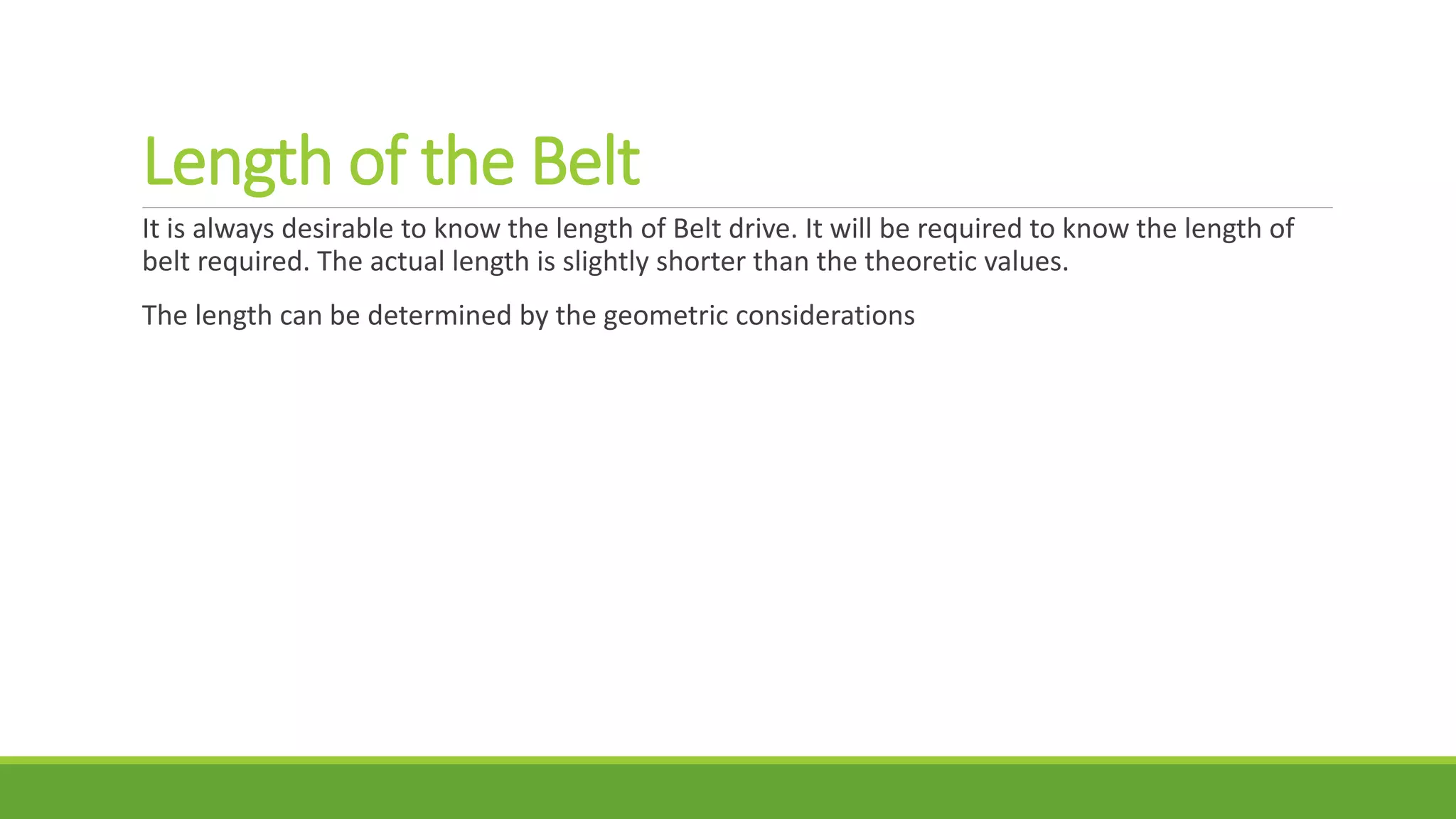 Power transmission through belts ppt | PPTX