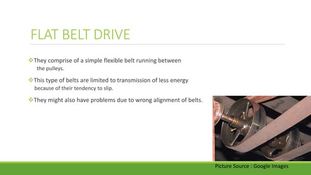 Power transmission through belts ppt | PPTX