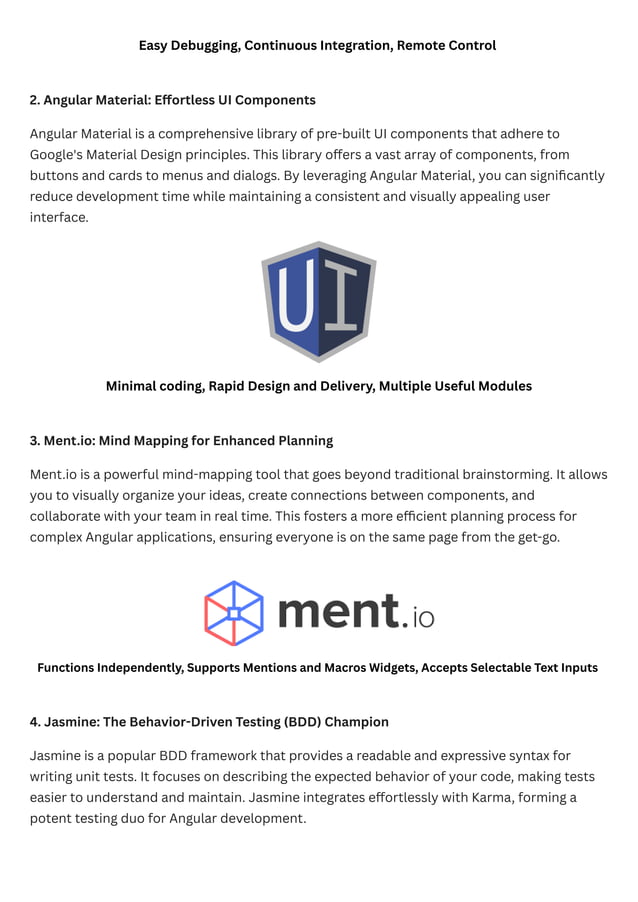 Power Up Your Angular Development with Essential Tools | PDF
