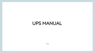 POWER USER MANUAL FOR UPS INSTALL..ATION | PDF | Consumer Electronics ...