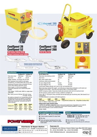Power vamp coolspool 26 52 130 260 | PDF