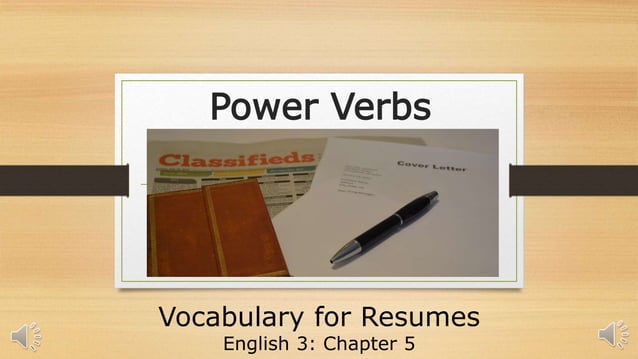 Power verbs | PPT