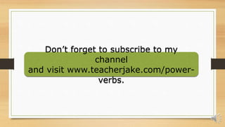 Power verbs | PPTX