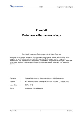 PowerVR performance recommendations | PDF