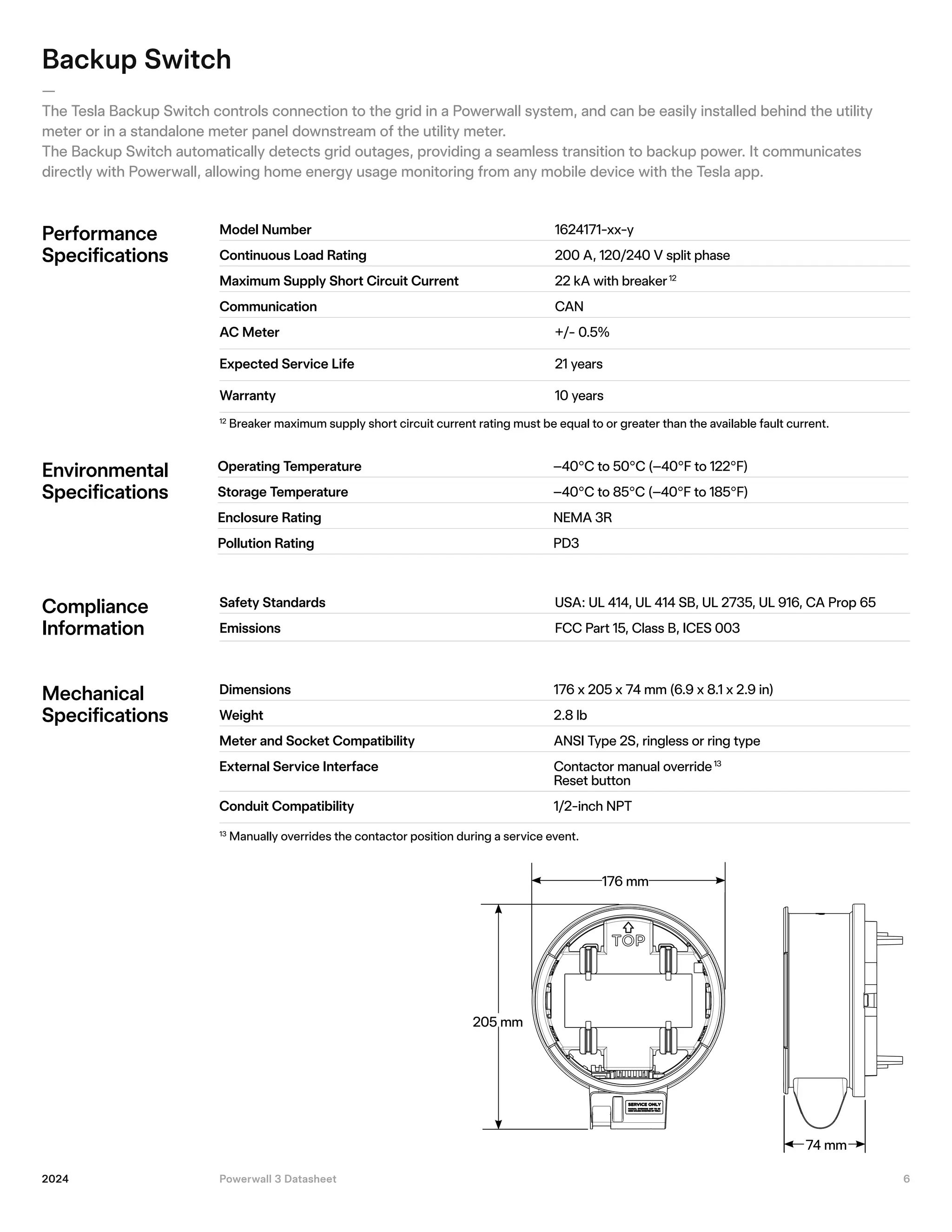 Tesla Powerwall 3 Datasheet | Halcol Energy | PDF