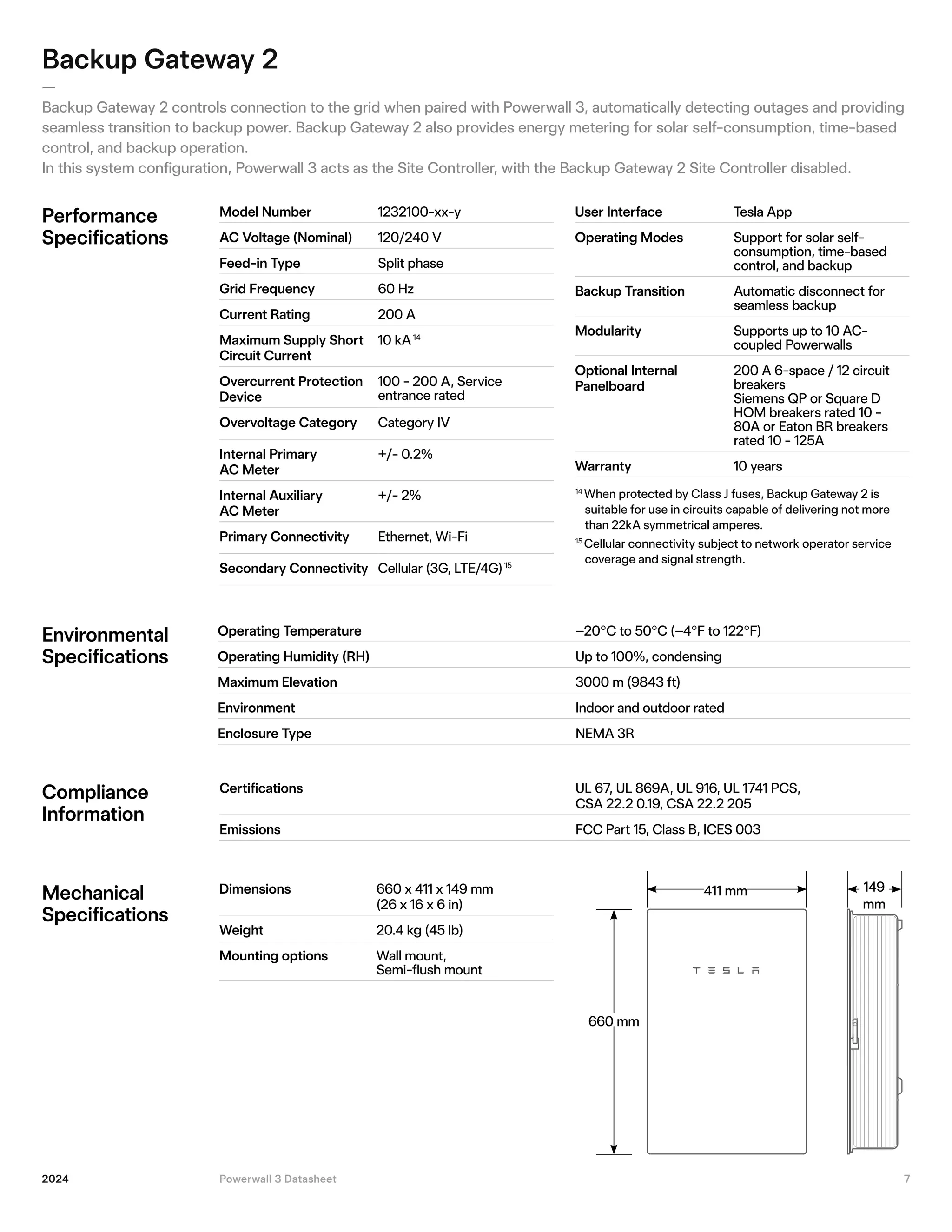 Tesla Powerwall 3 Datasheet | Halcol Energy | PDF