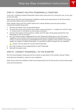 Powerwall installation and user's manual online-b | PDF