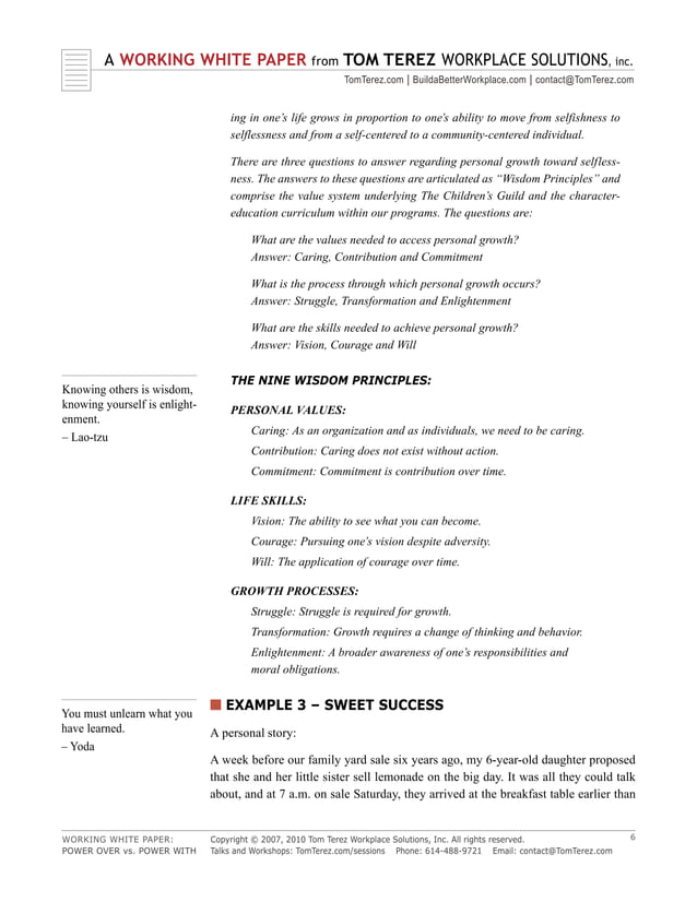 Power Over Vs. Power With !! | PDF | Medical Health