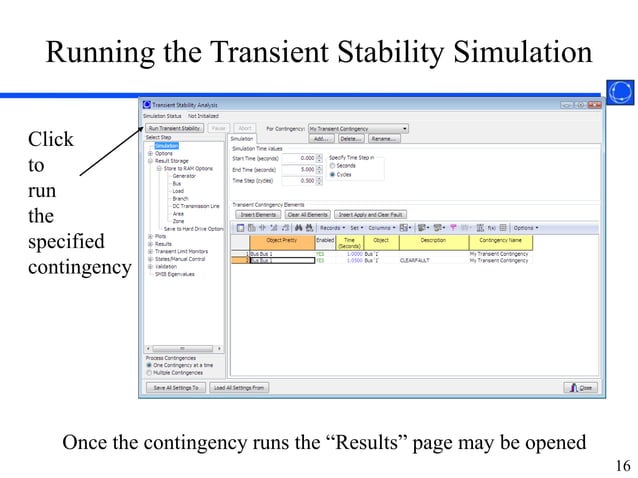PowerWorld 15. Transient Stability Quickstart | PPTX