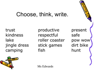 Power Writing for Fluency | PPT