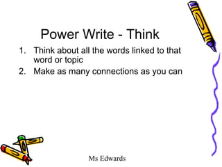 Power Writing for Fluency | PPT