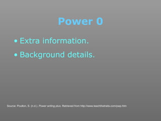 Power writing | PPT