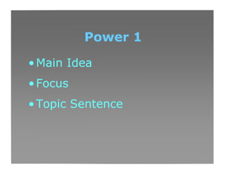 Power writing | PPT