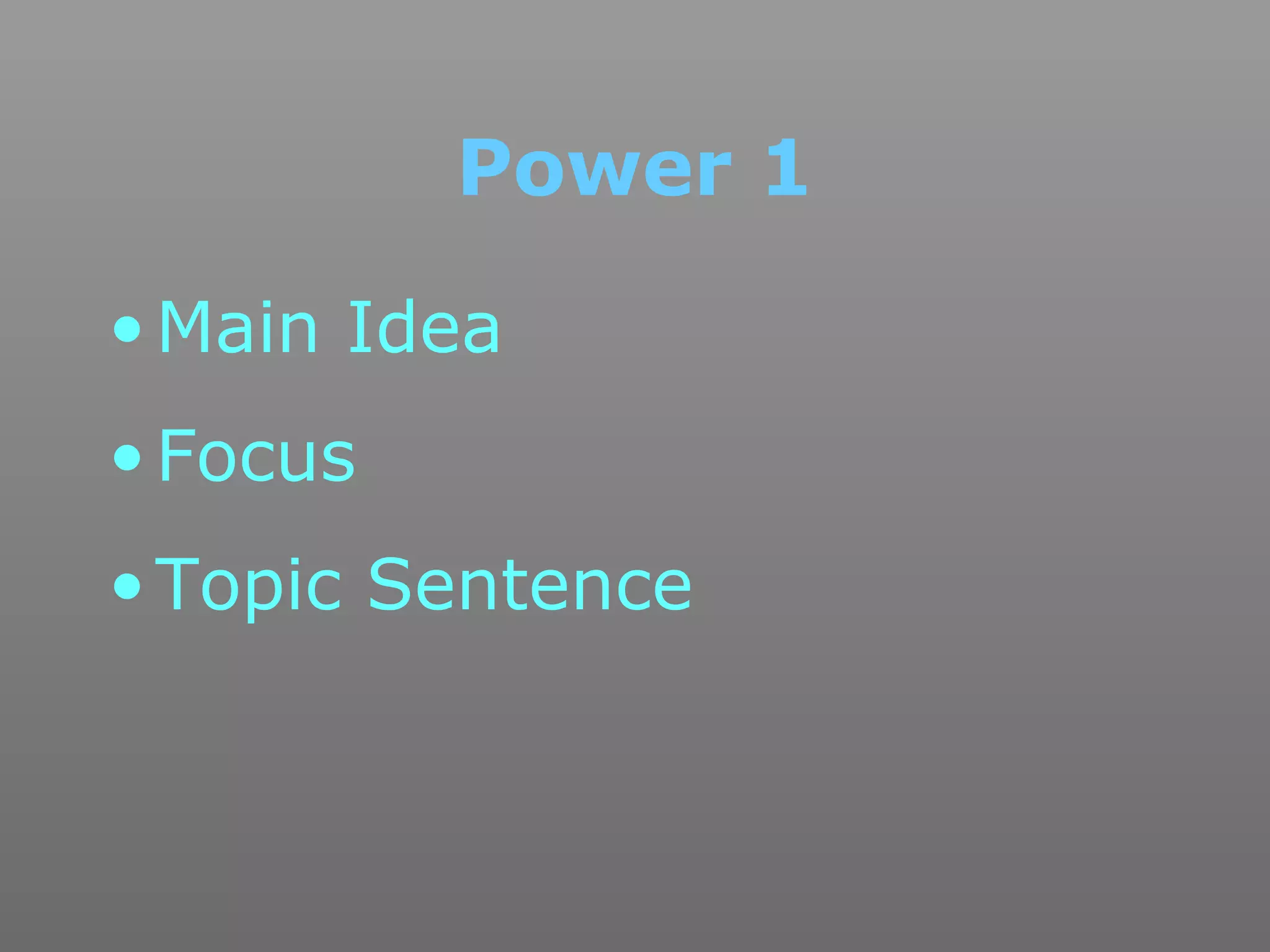 Power writing | PPT