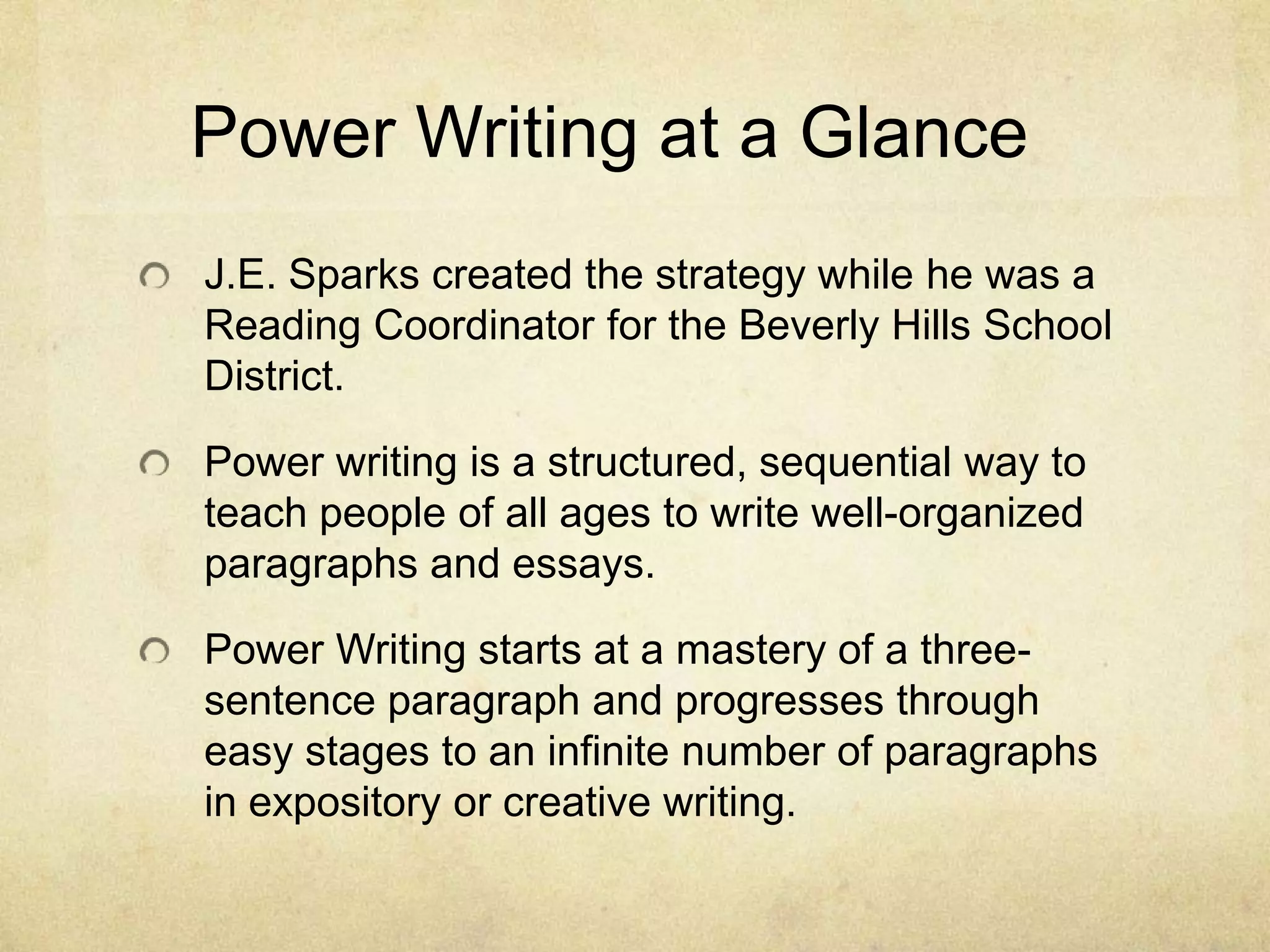 Power writing slideshare | PPTX
