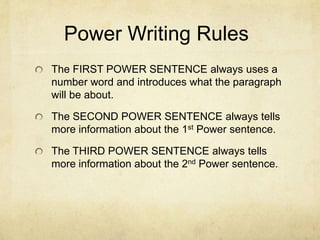 Power writing slideshare | PPT