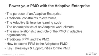 Power Your PMO with the Adaptive Enterprise | PPTX