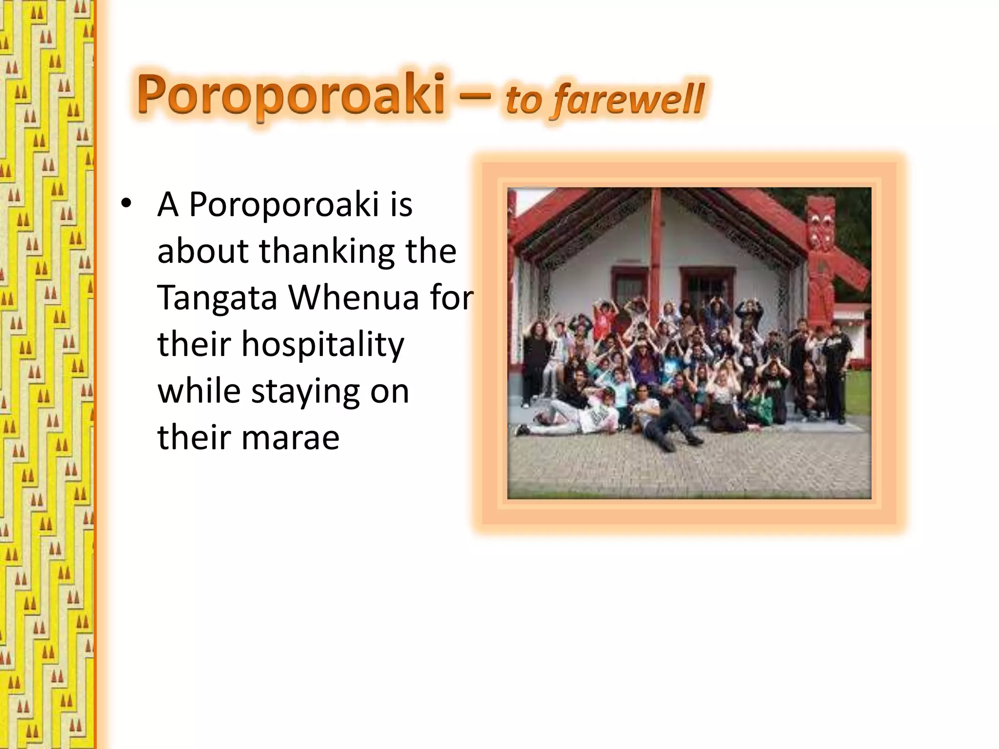 Underlying philosophies behind Pōwhiri Poutama frame work | PPTX