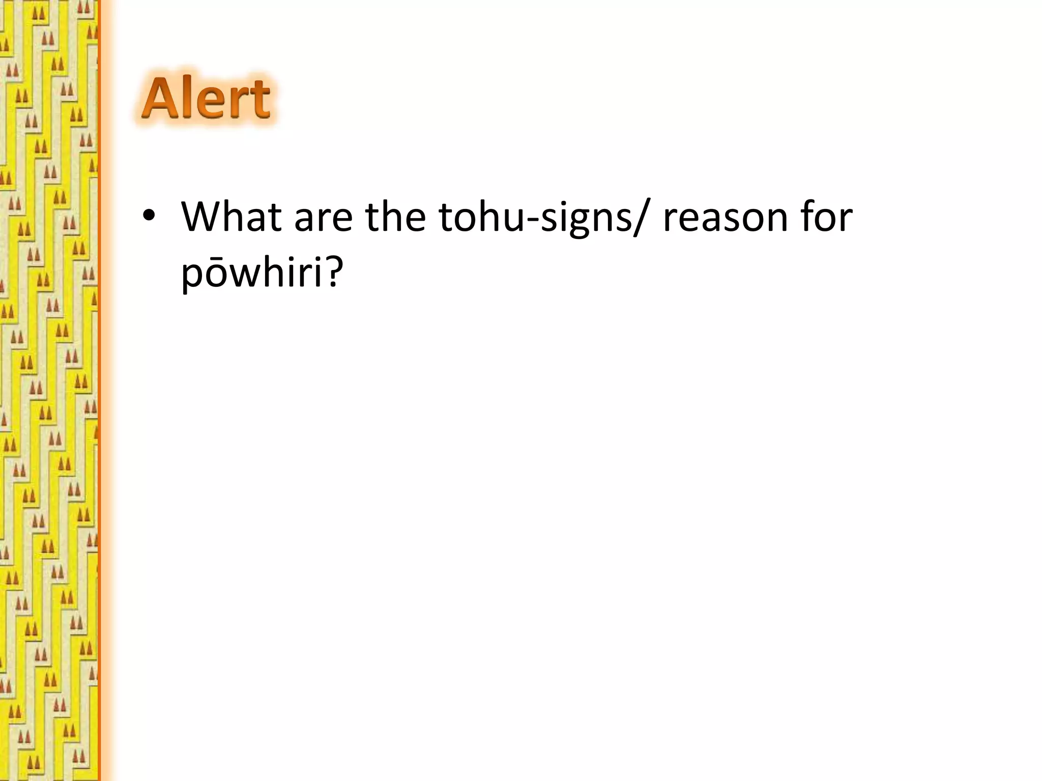 Underlying philosophies behind Pōwhiri Poutama frame work | PPTX