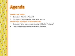 Underlying philosophies behind Pōwhiri Poutama frame work | PPTX