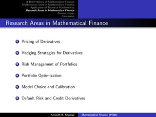 Financial Mathematics | PDF