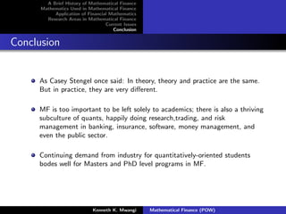 Financial Mathematics | PDF