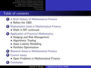 Financial Mathematics | PDF