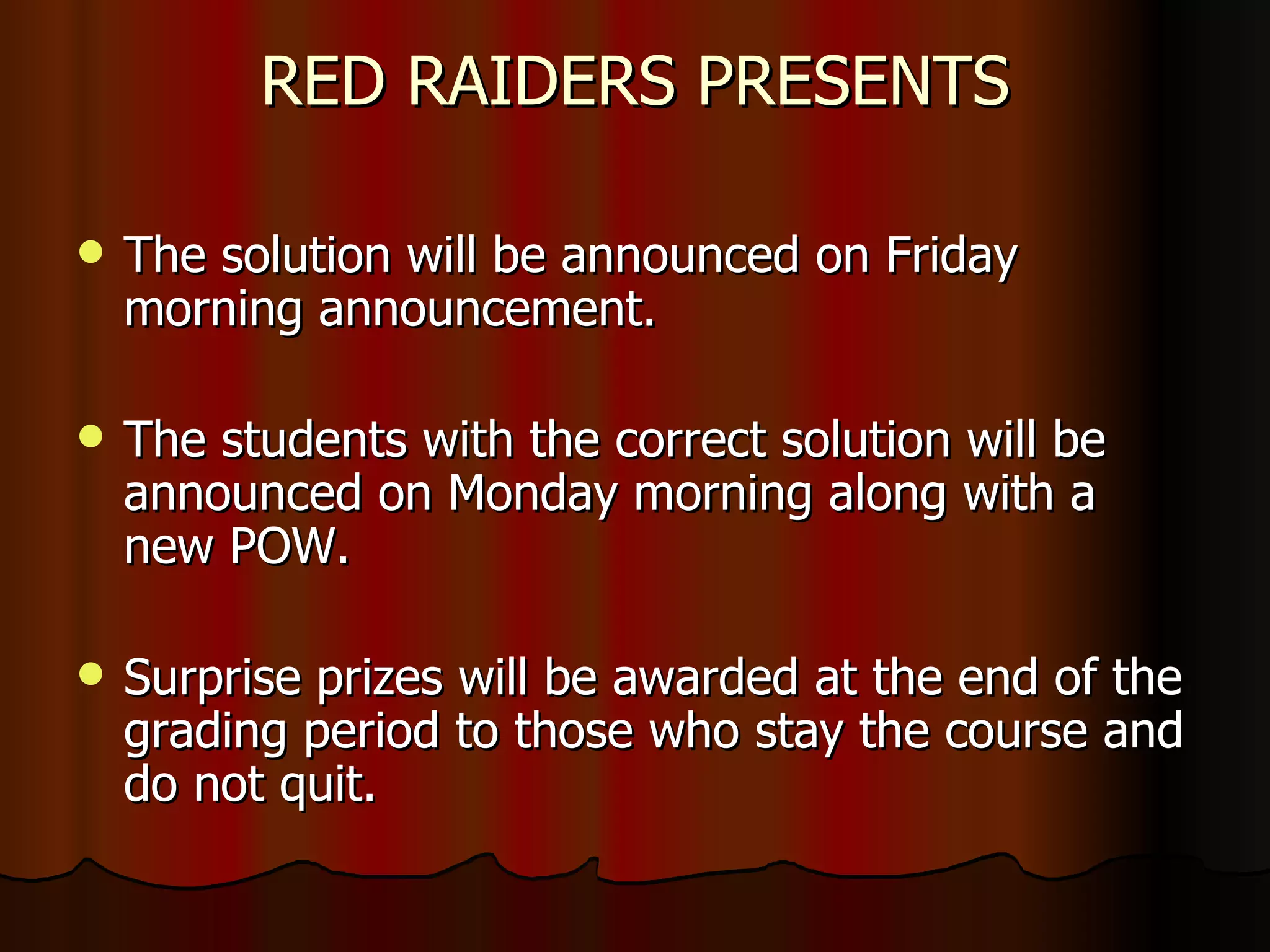 Pow Presents Intro Show Math | PPT