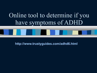 ADHD powerpoint | PPT