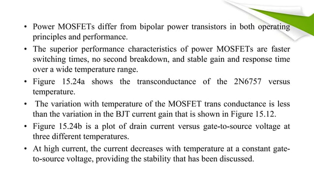 Power BJT and Power MOSFET | PPTX | Physics | Science